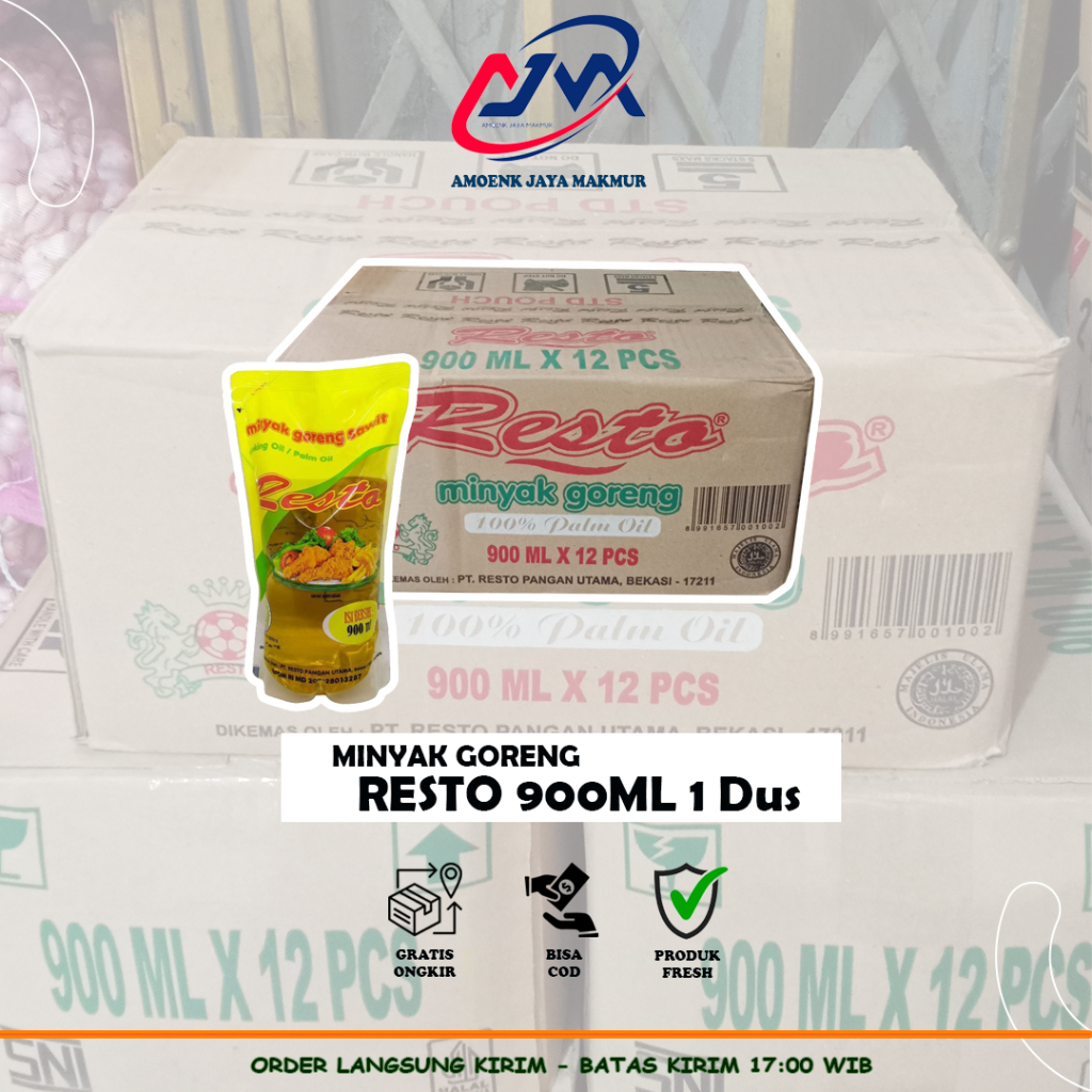 Jual Minyak Goreng Resto 900ml 1 Dus | Shopee Indonesia