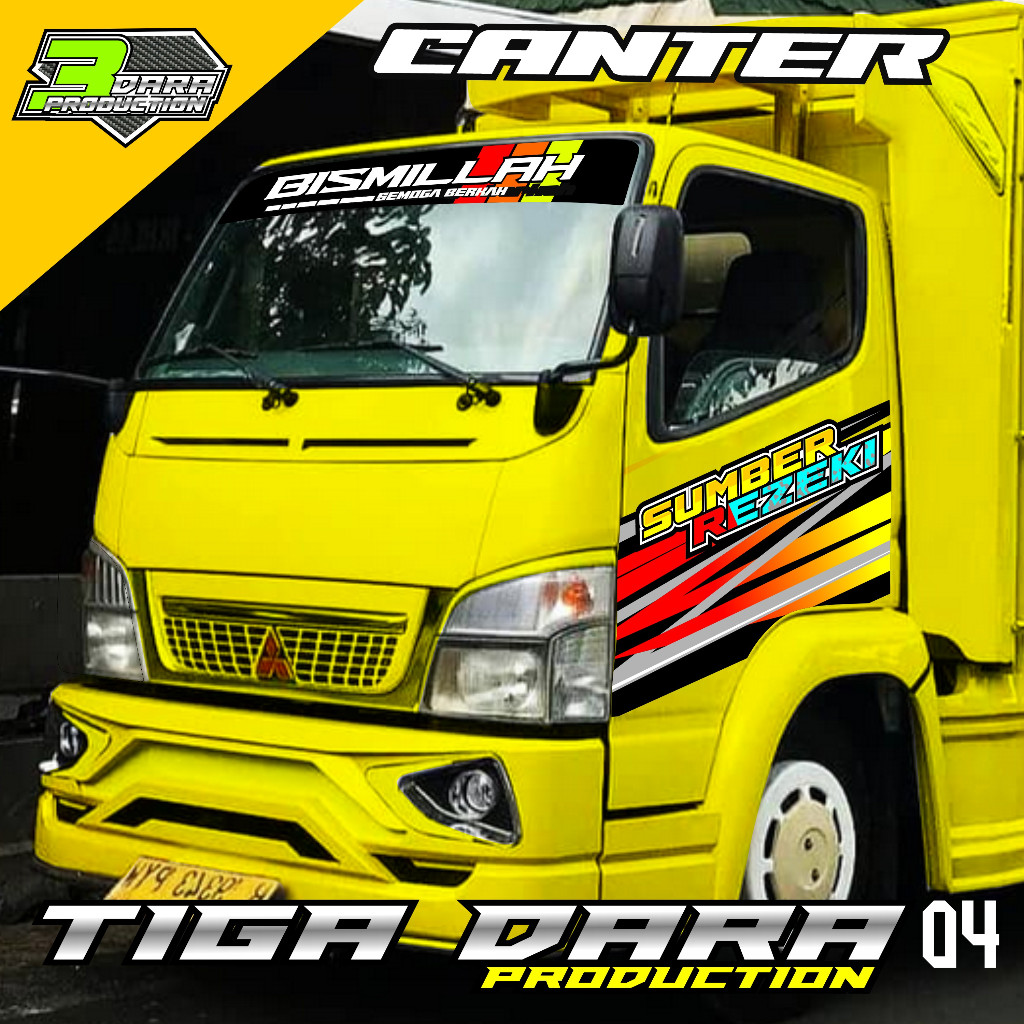 Jual STIKER STRIPING PINTU SAMPING TRUK CANTER STICKER TRUCK CANTER 04 ...