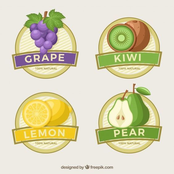 Jual Label Makanan Label Buah BUZZGELL Stiker Rasa Makanan Minuman ...