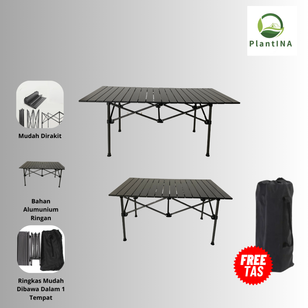 Jual [PlantINA] Outdoor Meja Lipat Portable Meja Taman Camping Praktis ...