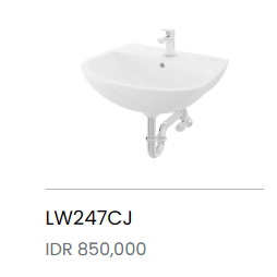 Jual WASTAFEL CUCI TANGAN TOTO Wall Hung Lavatory Kualitas 1 Grade A ...