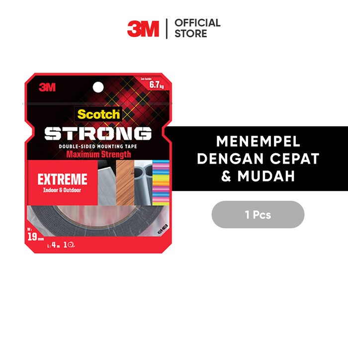 Jual 3M™ Scotch® Perekat Isolasi Extreme Mounting Tape 414-M19 19MMx4M | Shopee Indonesia
