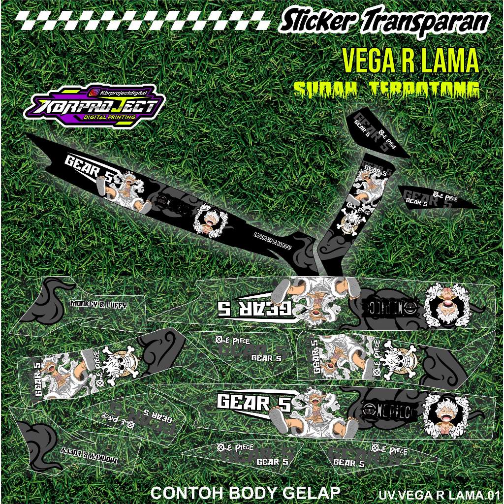 Jual VEGA R LAMA STIKER STRIPING TRANSPARAN PREMIUM MOTOR KEREN LIS ...