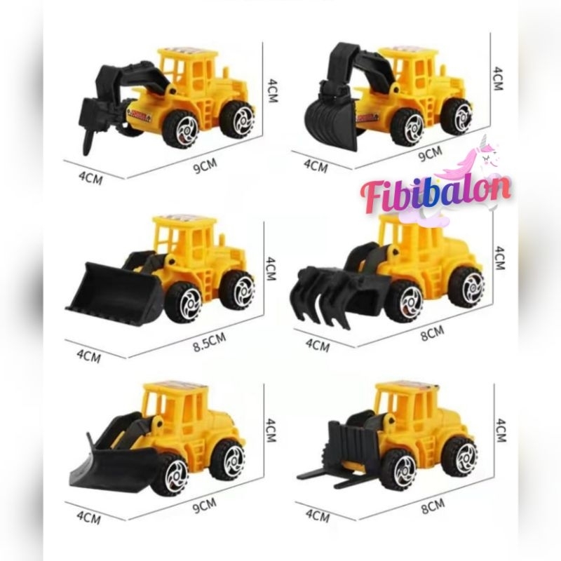 Jual Topper Cake Excavator /Boneka Mobil Kontruksi/Topper Kue Ulang ...