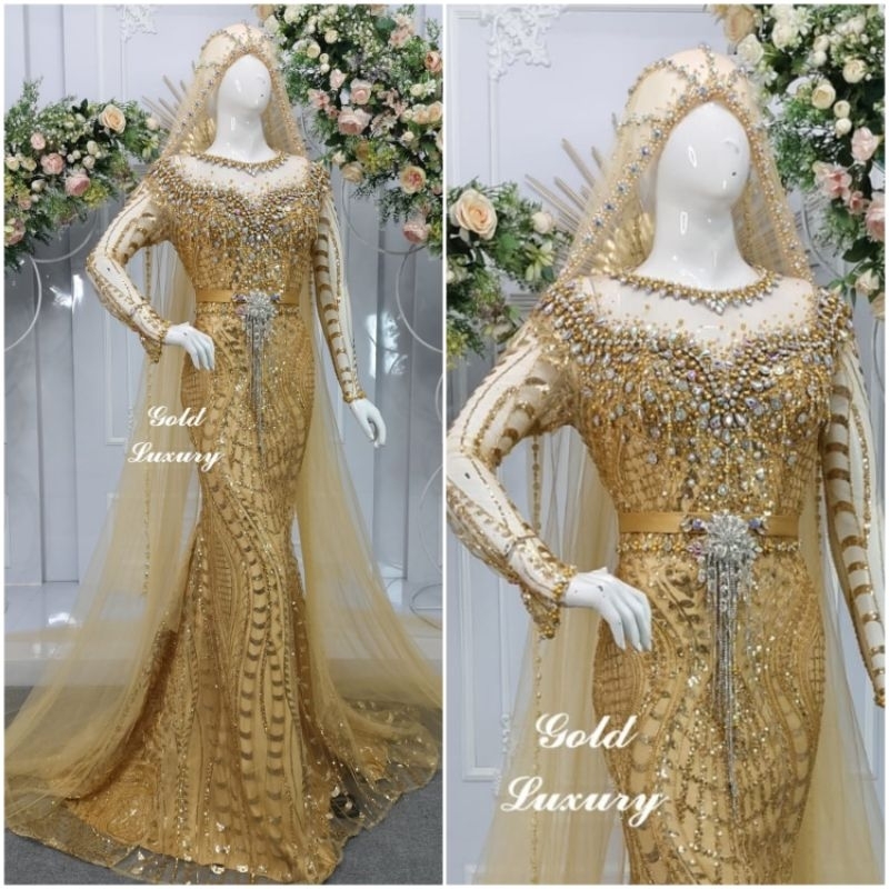 Jual GAUN PENGANTIN EKLUSIF PREMIUM | WEDDING DRESS MODERN | KEBAYA ...