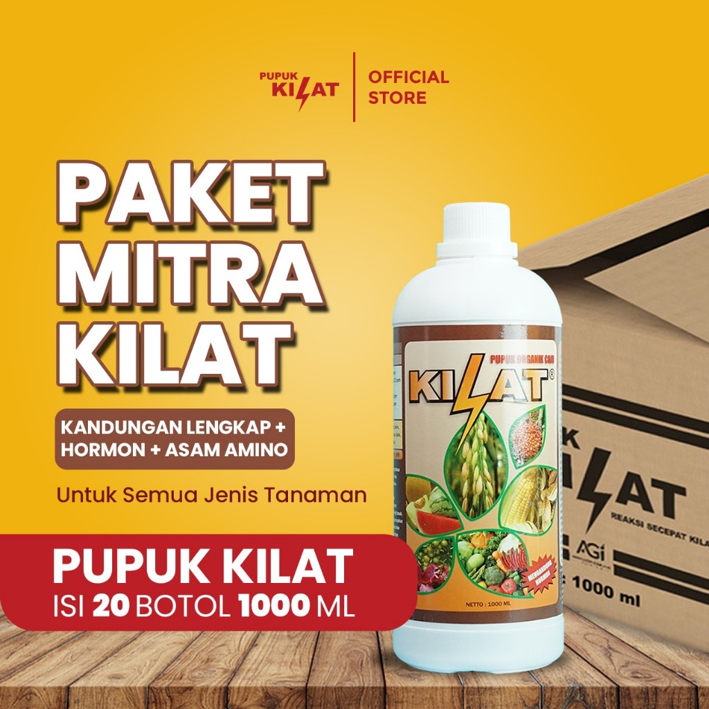 Jual PUPUK KILAT - Paket Mitra 1000 Ml Pupuk Organik Cair Kilat ...