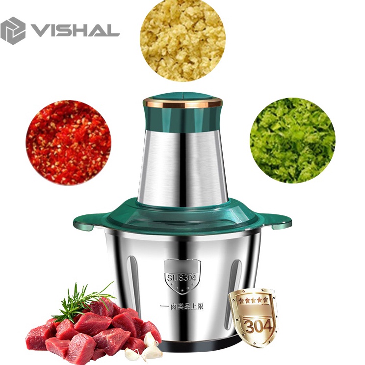 Jual PCg VISHAL Blender Daging Chopper Meat Grinder Blender STAINLESS ...