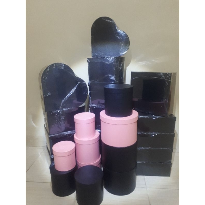Jual Bloom Box Bulat D12T12/kardus/Gift Box/Round Box/Flower Box/Box ...