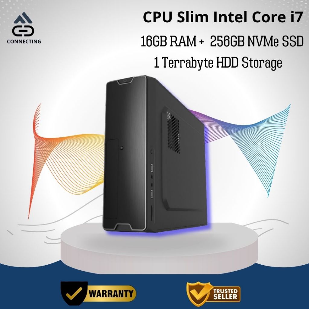 Jual CPU PC Slim Intel Core i7 RAM 16GB SSD Rakitan Office | Shopee Indonesia
