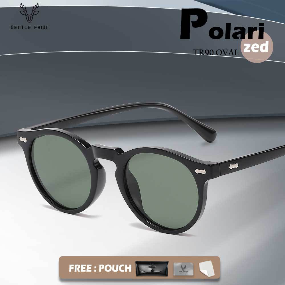 Jual Gentle Fawn Kacamata Hitam Sunglasses Polarized Anti UV 400 Anti Silau Bentuk Oval Fashion ...