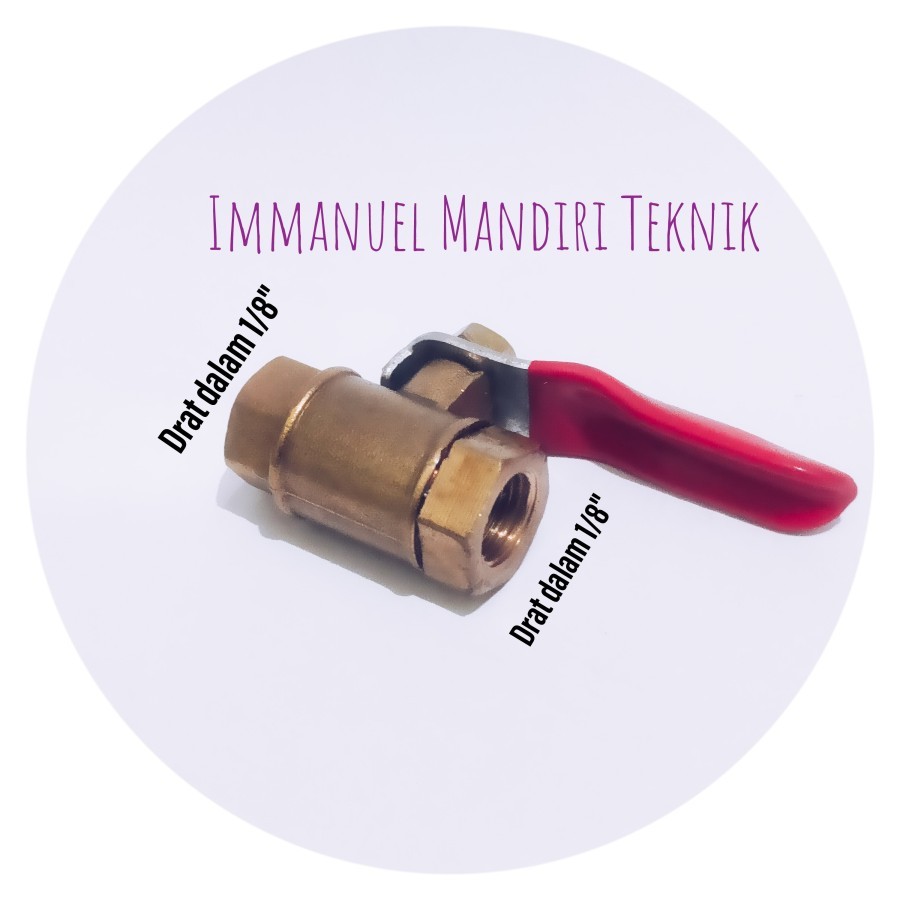 Jual Ball valve drat dalam 1/8 / Mini valve / Stop kran female 1/8 ...