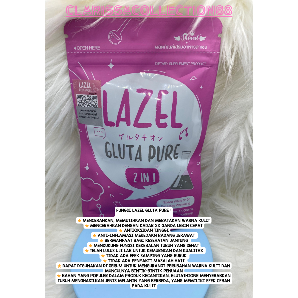 Jual LAZEL GLUTA PURE ORIGINAL THAILAND | Shopee Indonesia