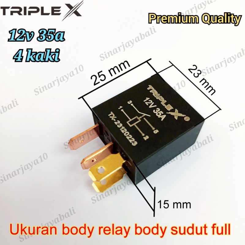 Jual relay Mini 4kaki 5kaki lampu stater bendik pemutus pengisian ac ...
