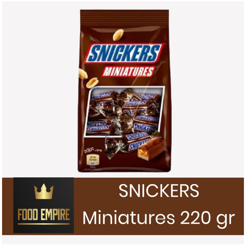 Jual SNICKERS Miniatures 220 gram - Cokelat Mini Snickers | Shopee ...