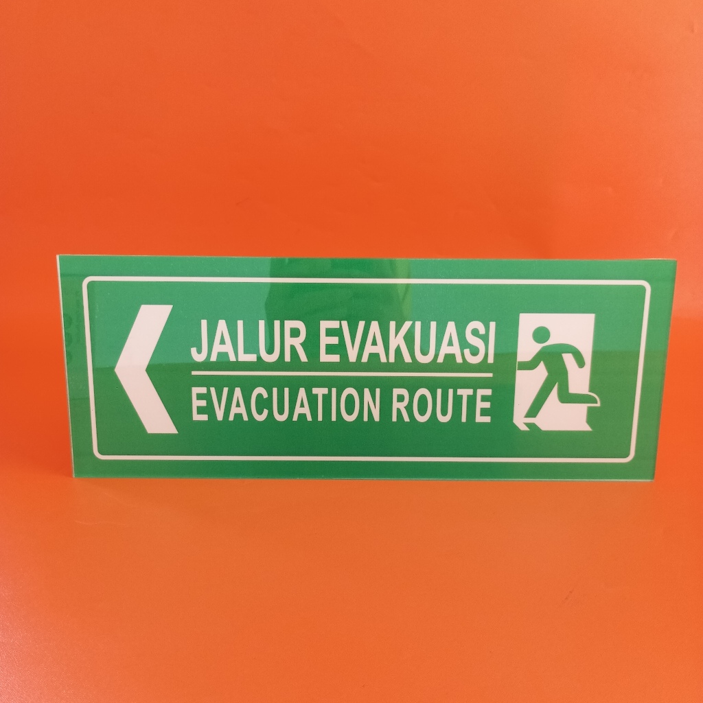 Jual Rambu Akrilik Evakuasi/ Akrilik Jalur Evakuasi/ Akrilik K3 Akrilik ...
