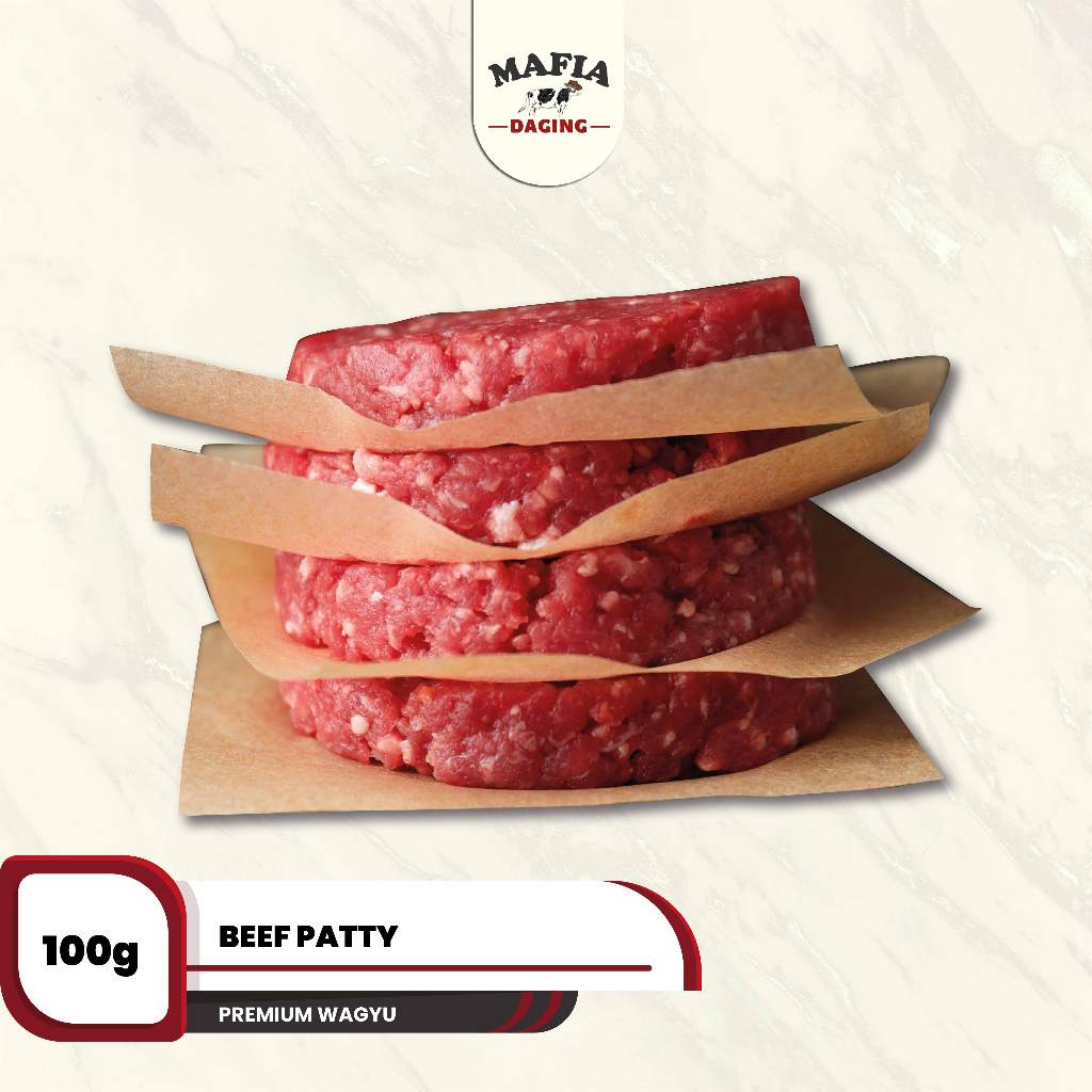 Jual [Mafia Daging] Premium Wagyu Beef Patty / Wagyu Beef Burger / Beef ...