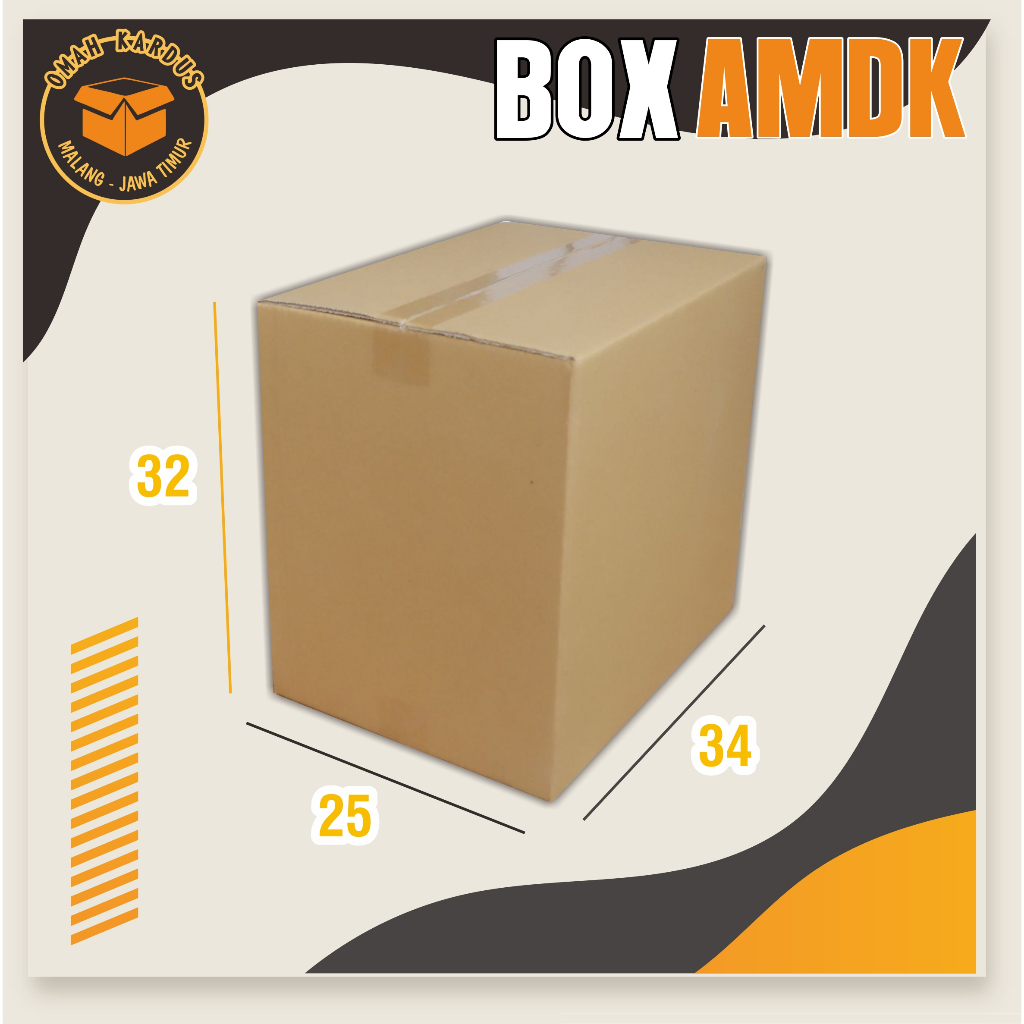 Jual Box Amdk Coklat 1500ml 34x25x32 cm | box packing | kardus packing ...