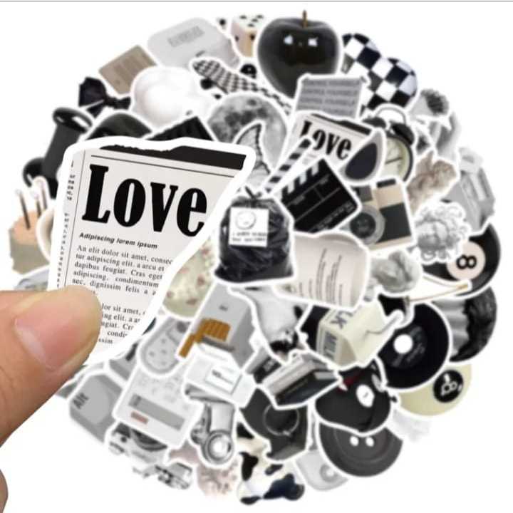 Jual Sticker set 60 pcs/pack - Vintage Sticker - Sticker Aesthetic for ...