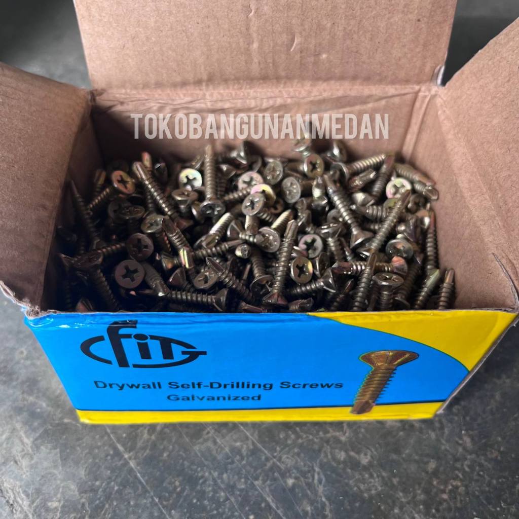 Jual SEKRUP SDS ROOFING PER KOTAK 6x1 inch Pelangi / SELF DRILLING ...