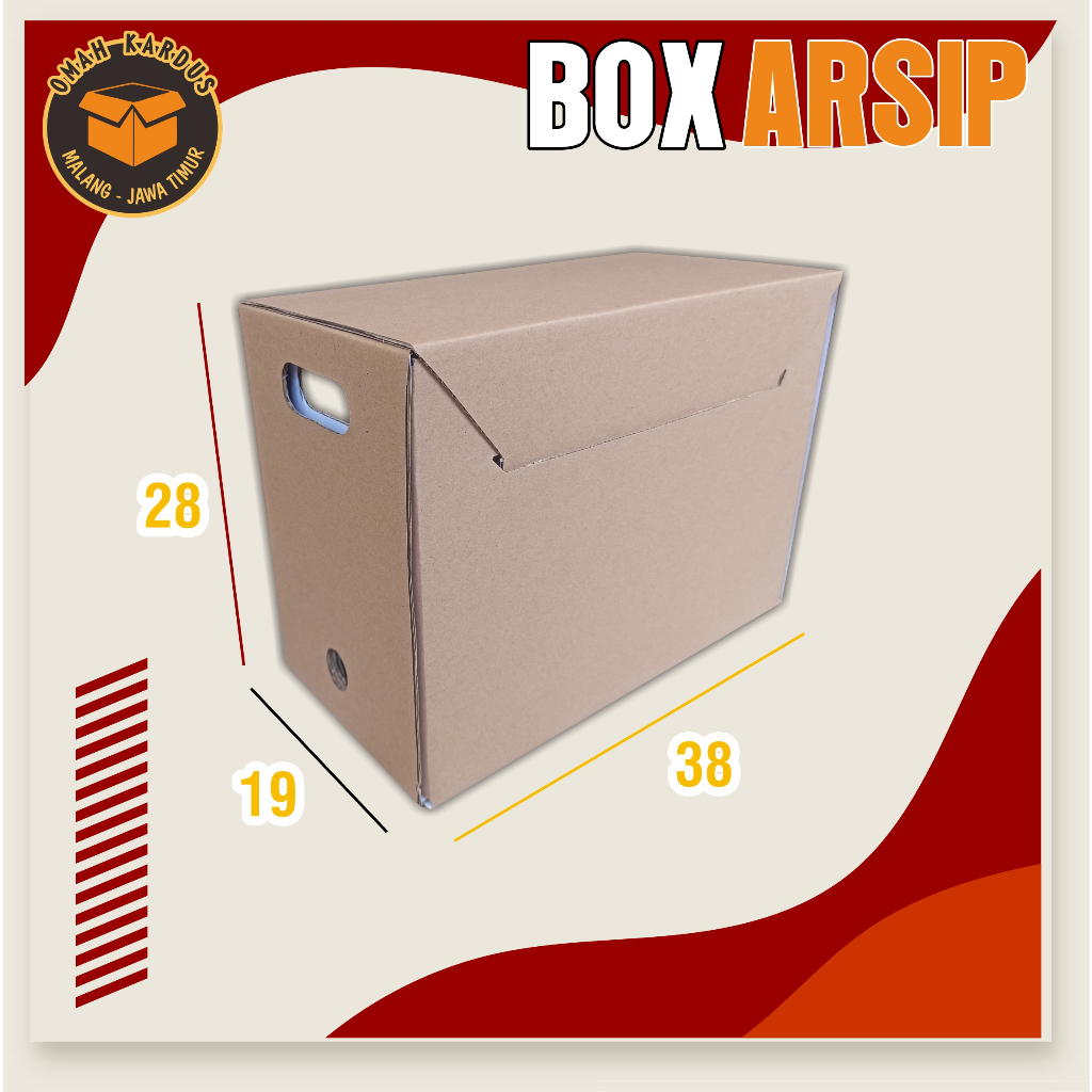 Jual KARDUS BOX ARSIP 38x19x28cm arsip Premium / box file / box dokument / Kardus file / / BOX ...