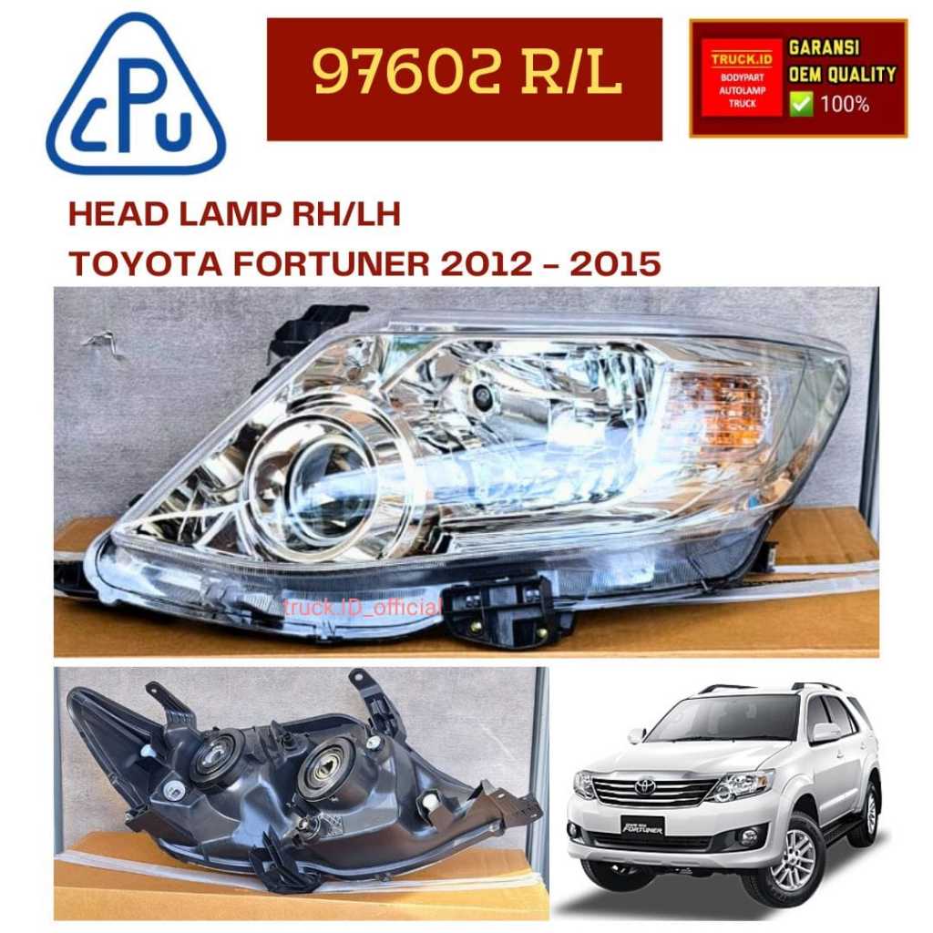 Jual HEADLAMP LAMPU DEPAN HEAD LAMP TOYOTA FORTUNER 2012 2013 2014 2015 ...