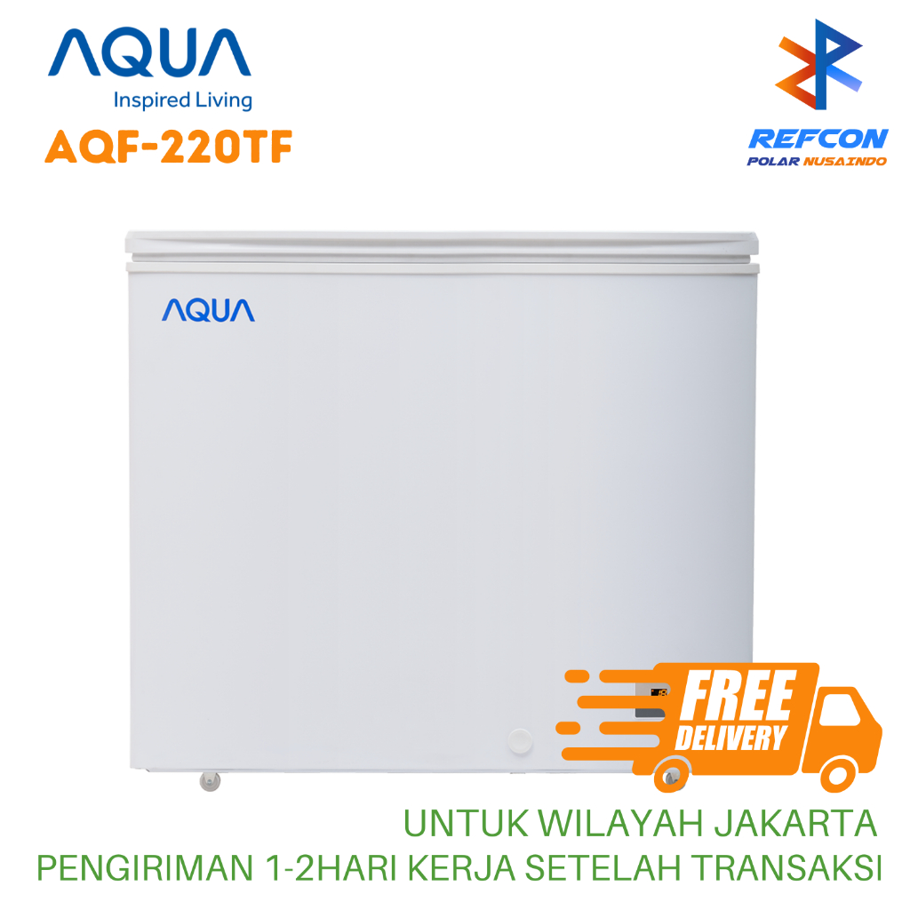 Jual Chest Freezer AQUA AQF 220TF / AQF 220 TF / AQF220TF Turbo Fan 220L | Shopee Indonesia