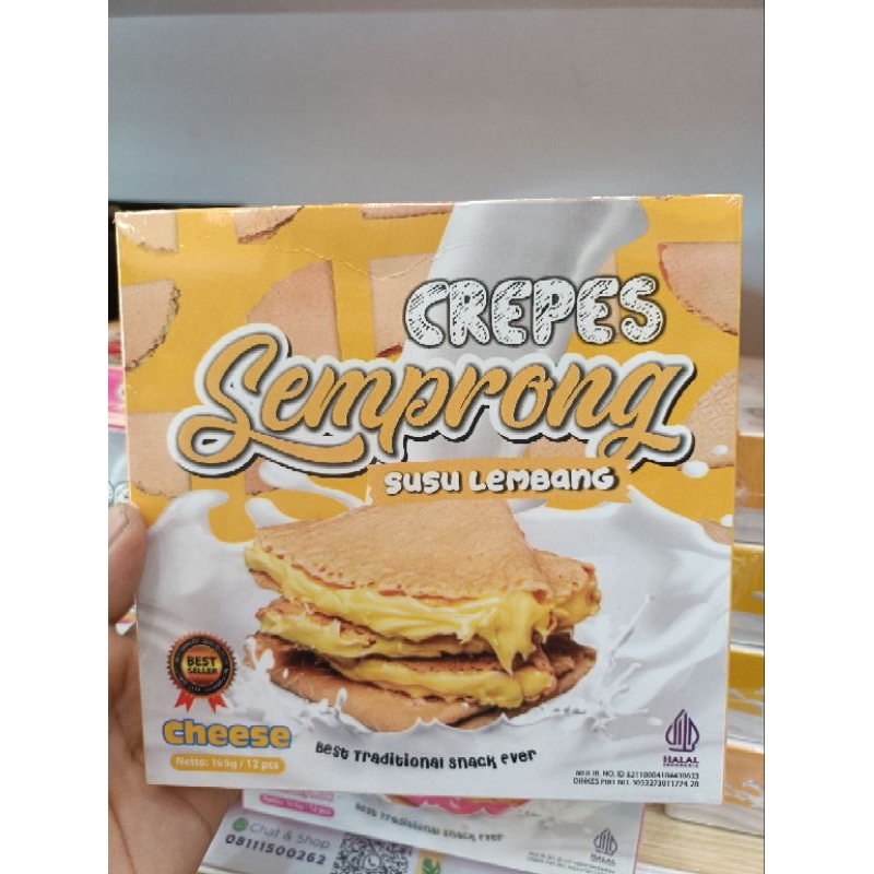 Jual Crepes Semprong Susu Lembang Cheese Keju | Shopee Indonesia