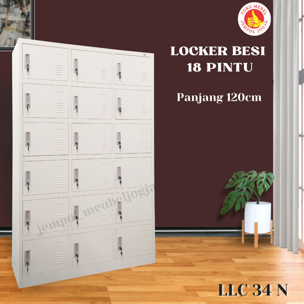 Jual locker besi 18 pintu LLC34N | Shopee Indonesia
