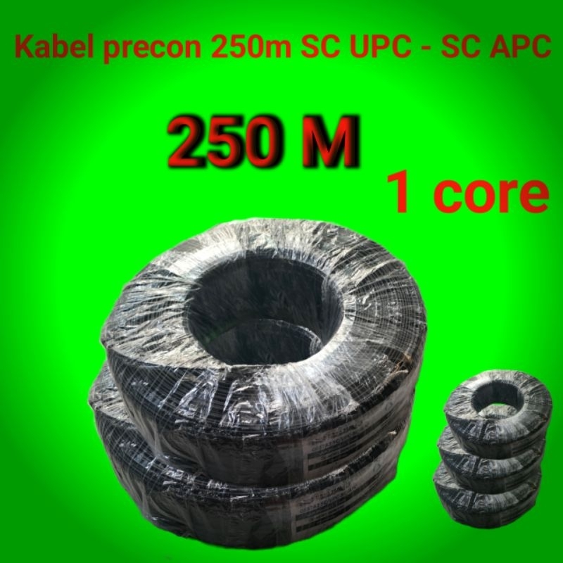 Jual Kabel precon / kabel fiber optik 250m SC UPC - SC APC | Shopee Indonesia