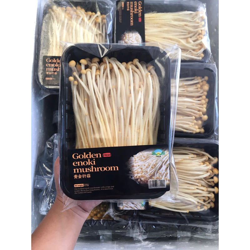 Jual Jamur Golden Enoki Mushroom Berat 200 gram /pack | Shopee Indonesia