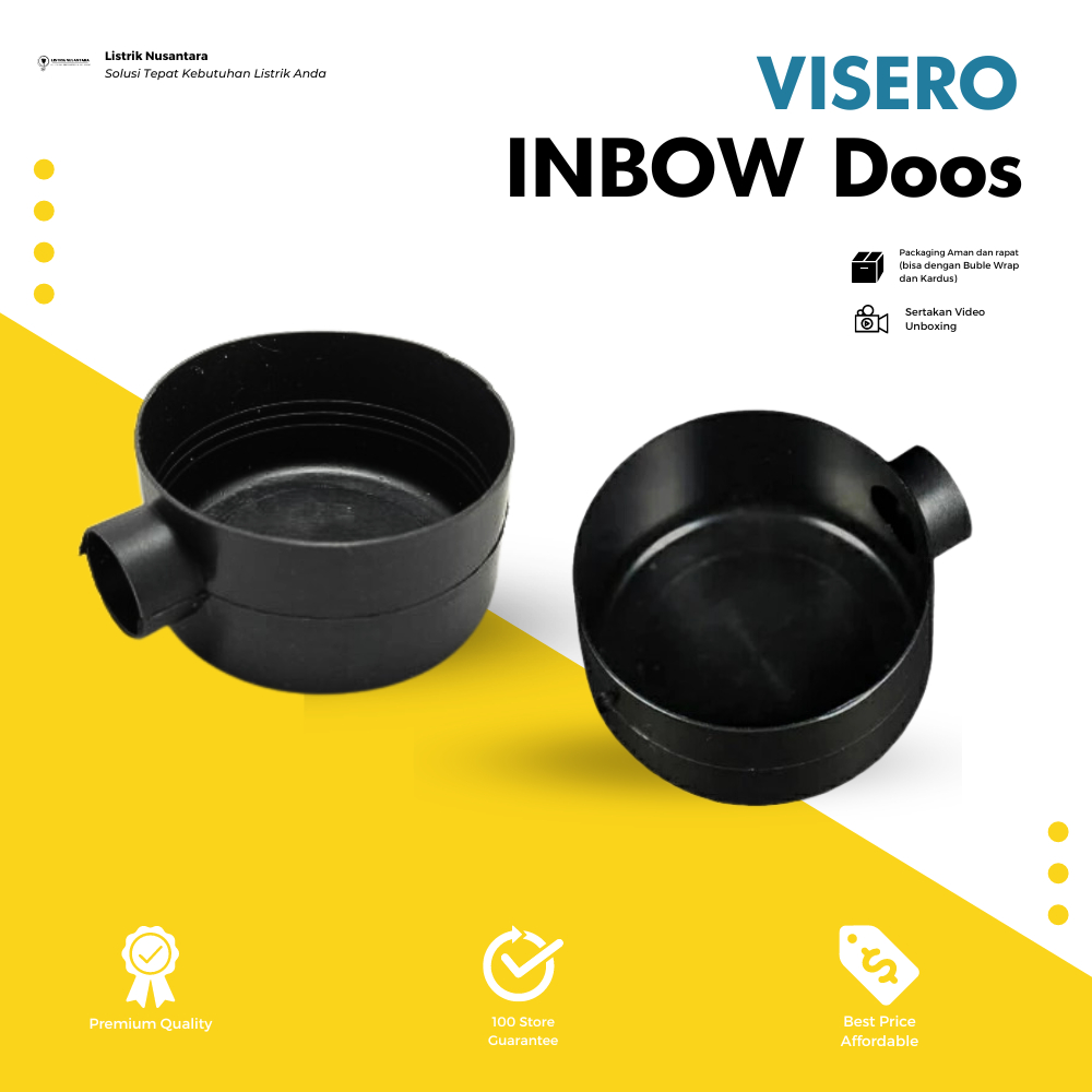 Jual Inbow Dus Bulat IB Doos Visero Hitam Elegan / Inbow Doos Wadah ...