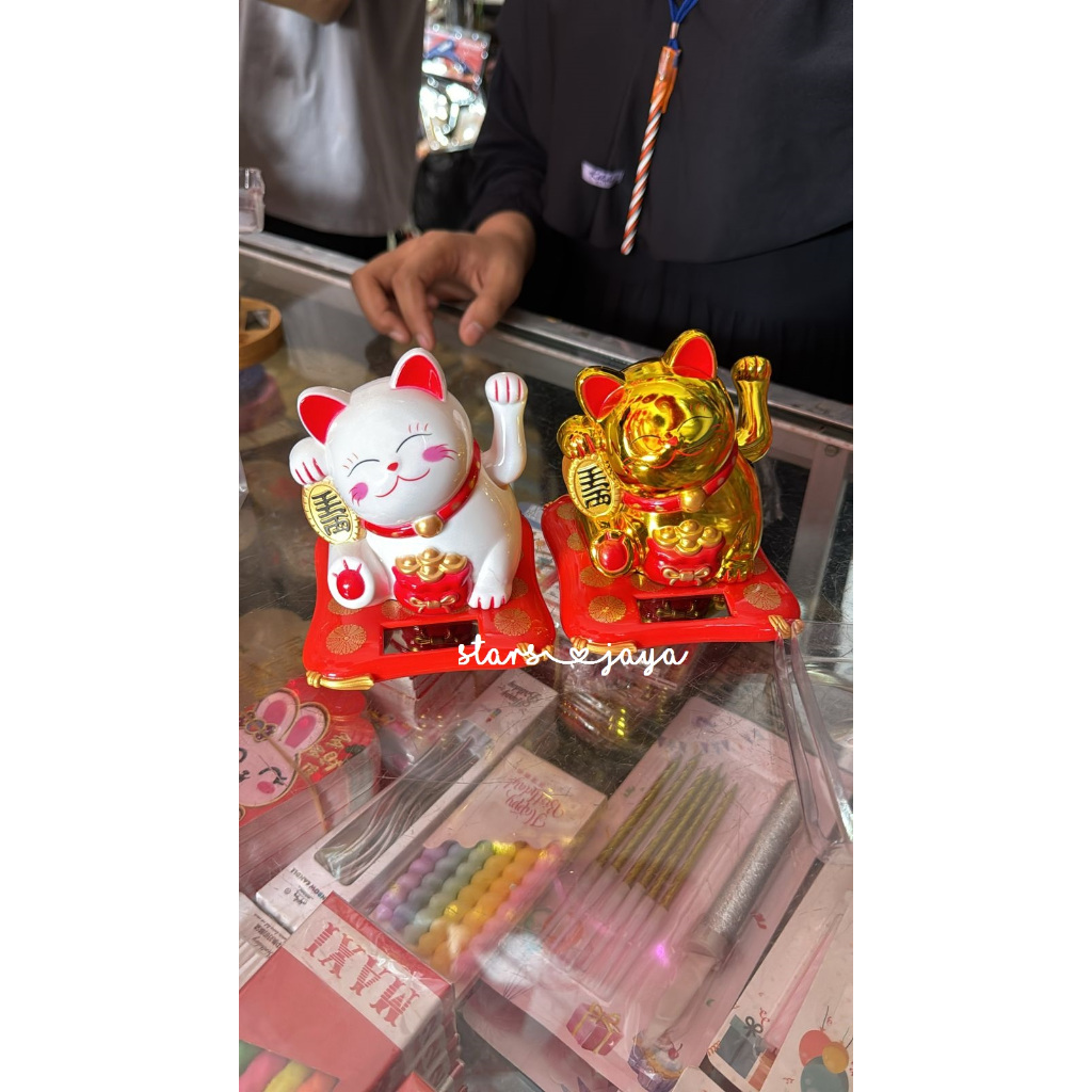 Jual Pajangan Kucing Keberuntungan Hoki / Lucky Cat Plastik | Shopee ...