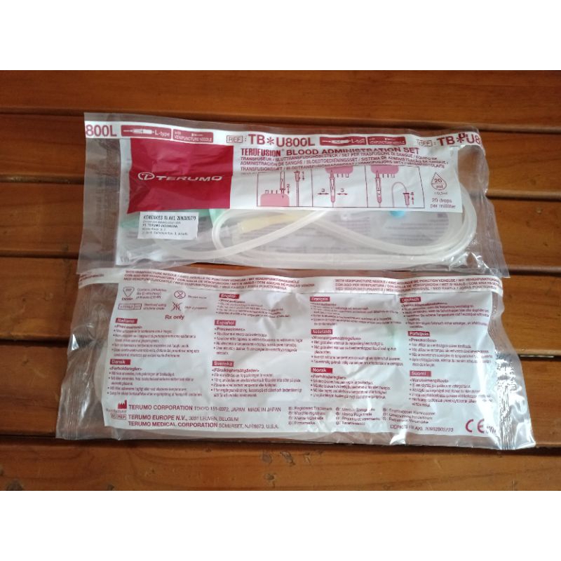 Jual blood set / Terufusion blood administration set Terumo | Shopee ...