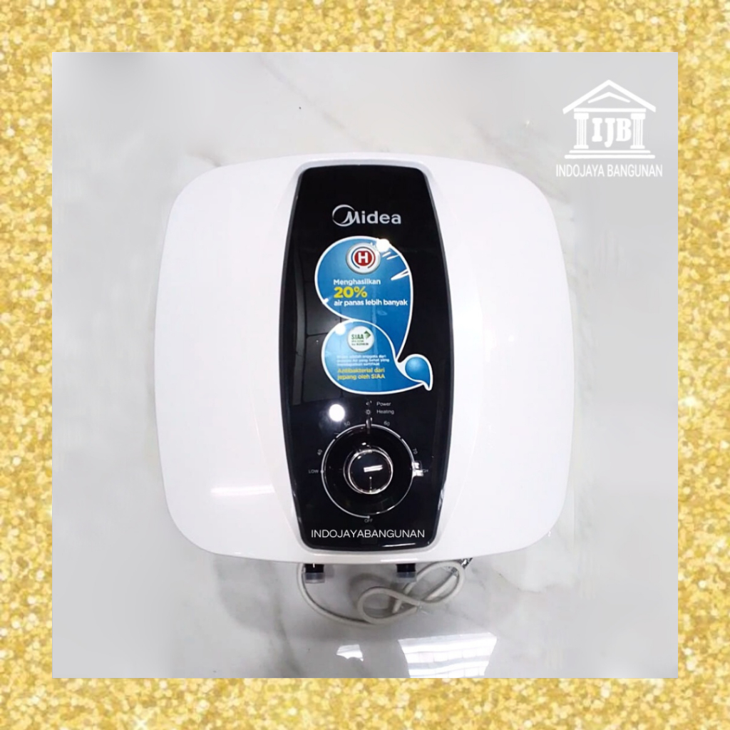 Jual Water Heater MIDEA Pemanas Air Listrik 10 15 30 Liter Hitam | Shopee Indonesia