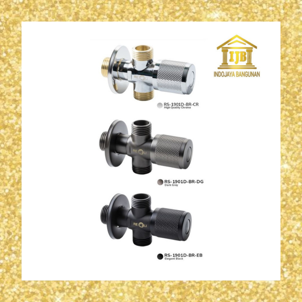 Jual Stop Kran T Cabang Toilet WC Jet Shower Tembok Keran Air Hitam ...