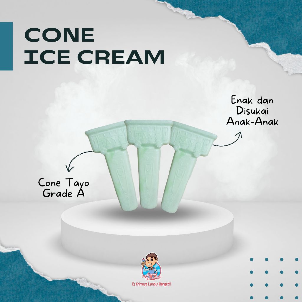 Jual CUP/CONE/KERUPUK - ESKRIM/ES KRIM/ICE CREAM MOTIF TAYO UKURAN ...