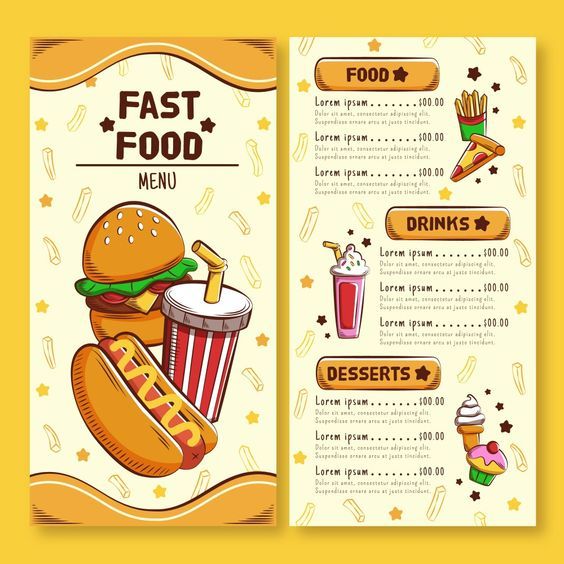 Jual Cetak stiker Menu Laminating stiker Makanan stiker Minuman Cafe ...