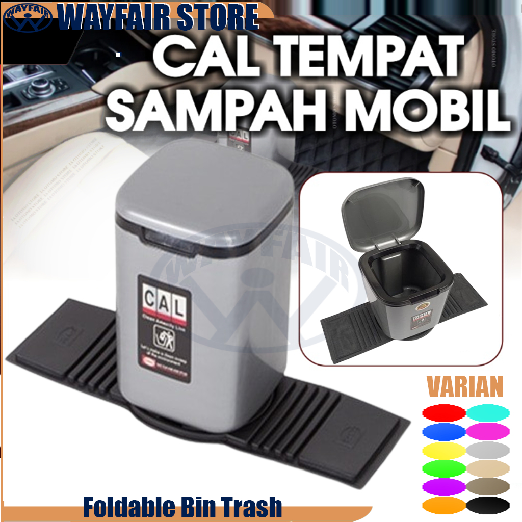 Jual Tempat Sampah Mobil Hitam Kotak Sampah Mobil Kotak dengan Tatakan ...
