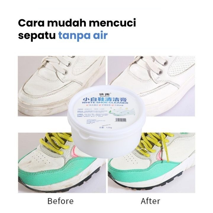 Jual Semir Pembersih Sepatu Putih Praktis Tanpa Air Instant - White ...
