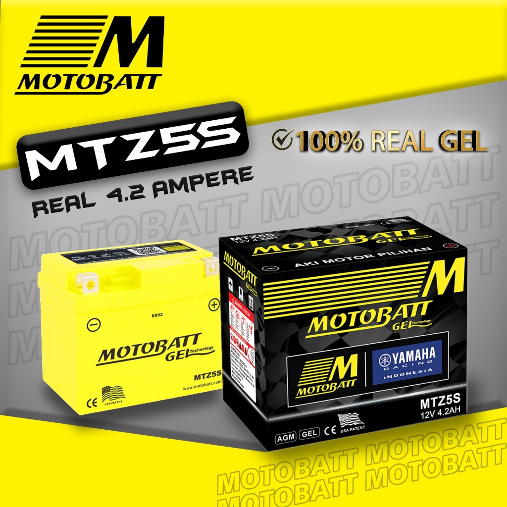 Jual AKI MOTOR HONDA BEAT FI SW MOTOBATT MTZ5S AKI KERING GARANSI 2 ...