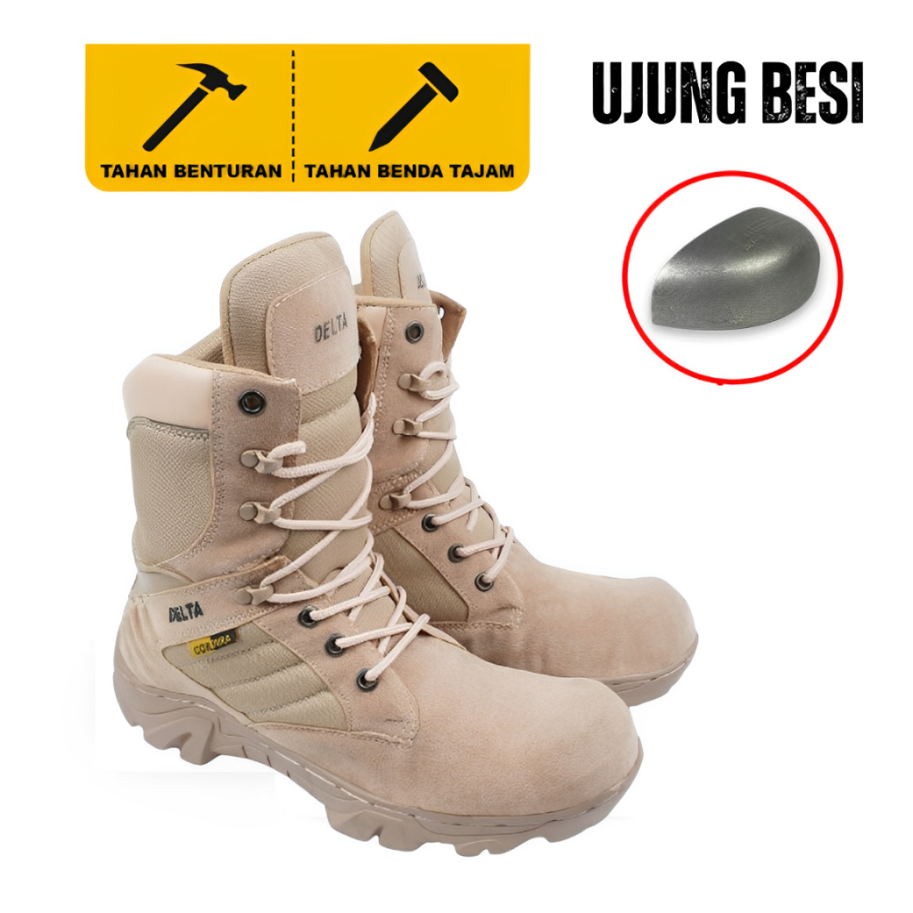 Jual Sepatu Safety PDL Delta Cordura Tactical Boots Gurun 8 inch Sepatu ...