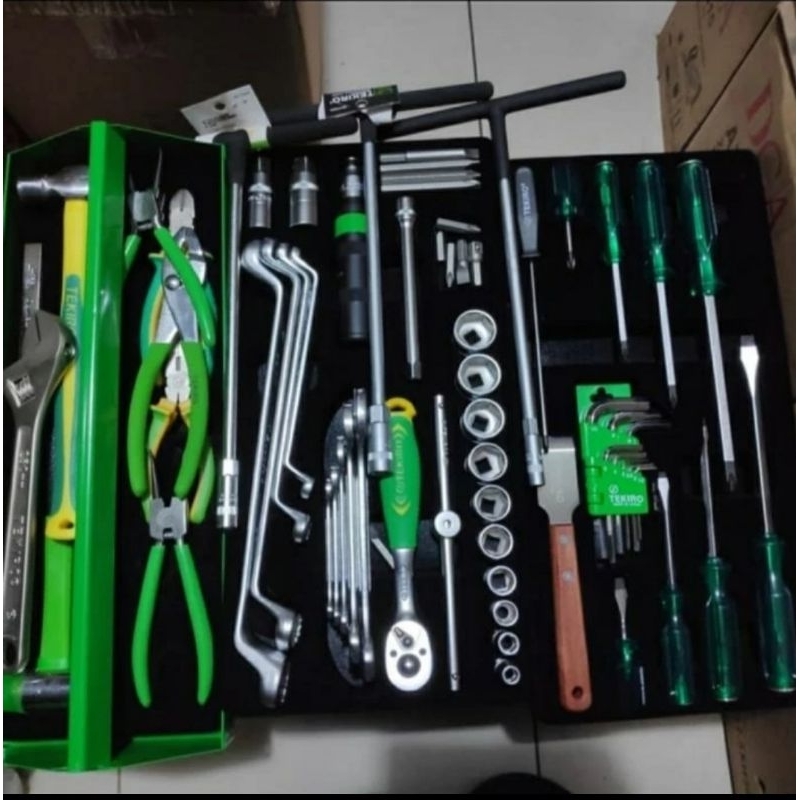 Jual yamaha tools kit set 59 pcs box besi TEKIRO AU-MT0978 perkakas ...