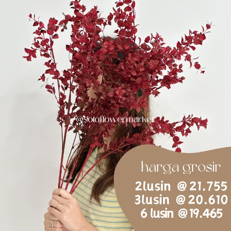 Jual MINT LEAVES HANGING GRASS DAUN JUNTAI Daun Misty X5 Artifisial ...