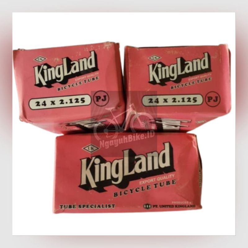 Jual Ban Dalam Sepeda Ukuran 24 x 1.75 / 1.95 / 2.10 / 2.125 Kingland Pentil Panjang AV 48mm ...