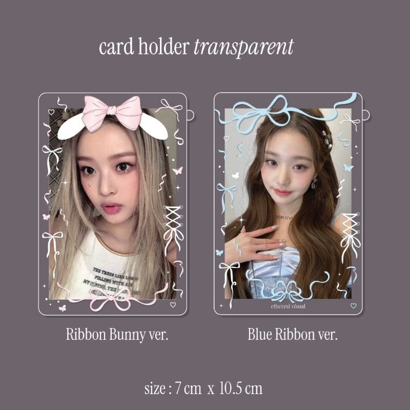 Jual Pre-Order Transparent Photocard Holder Ribbon by Hivantaeby ...