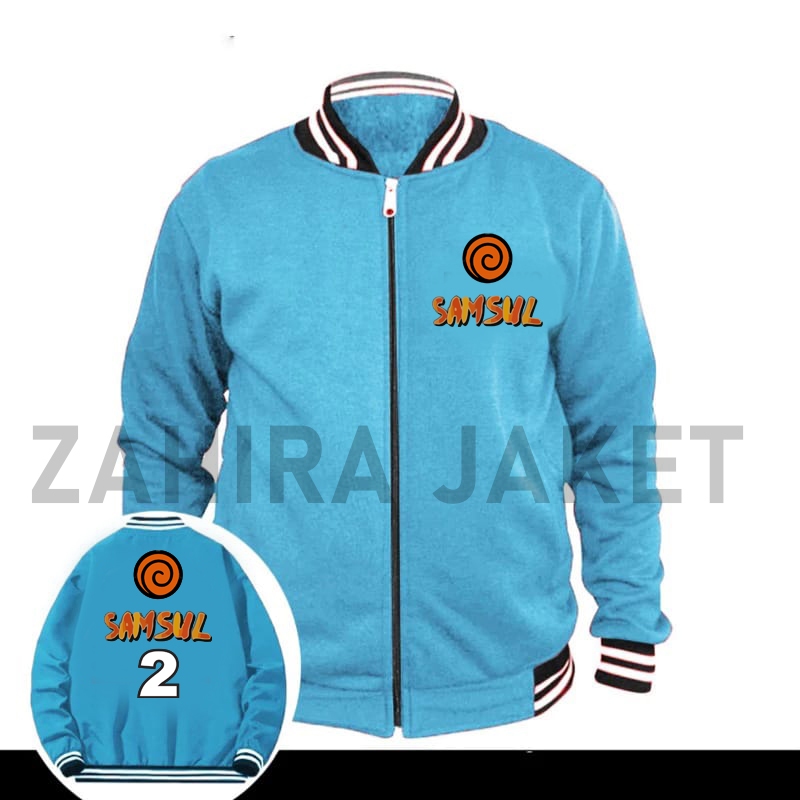 Jual Jaket Samsul Uzumaki Gibran 02 Ready To Bigsize Jumbo Bahan Flacee ...