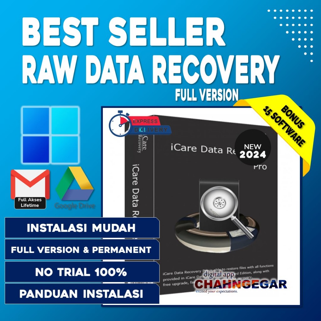 Jual iCare Data Recovery Pro 2024 Full Version Software Recovery RAW File Deleted File Recovery ...