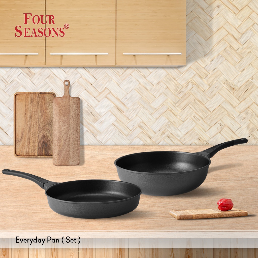 Jual Four Seasons Everyday pan Set Wajan Keramik Anti Lengket Induksi Eco | Shopee Indonesia