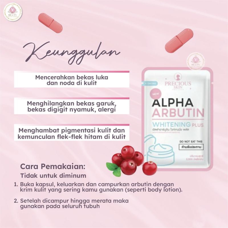 Jual Bubuk Alpha arbutin whitening pluss 100% original BPOM | Shopee ...