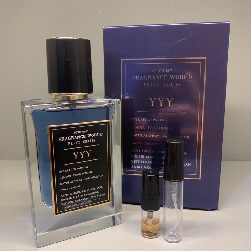Jual DECANT Fragrance World YYY Prive Series Extrait De Parfum 1/2/5 ML ...